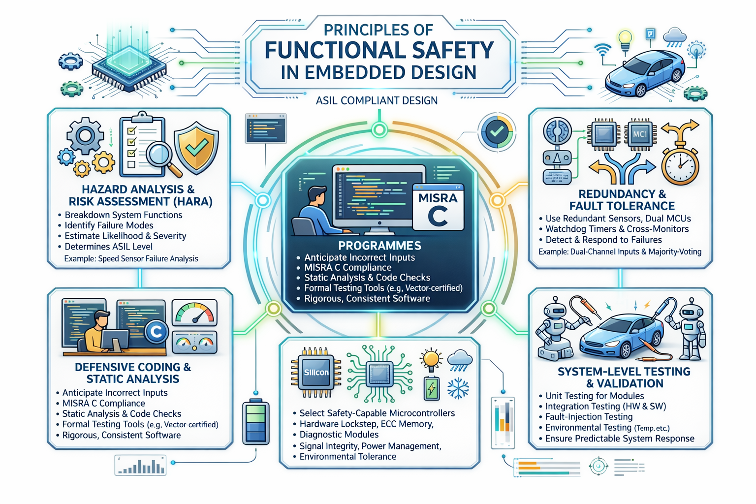 ASIL-Compliant Embedded System Design for Functional Safety